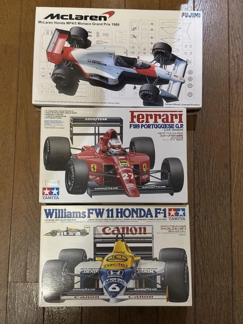 TAMIYA 1/20 F1 Modellbausatz Set McLaren MP4/5 Ferrari F1 89 Williams ...