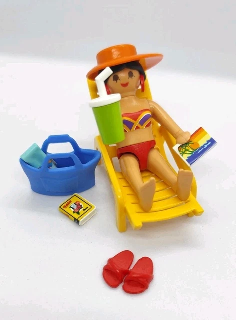 PLAYMOBIL 70300 VACANCIÈRE Avec Transat Spécial Plus Complet Plage ...