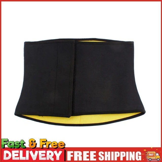 WAIST TRAINER NEOPRENE Body Shaper Adjustable Sweat Band for Women (L ...