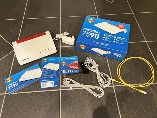 AVM FRITZ!BOX 7590 WLAN Router mit Modem - Weiß (20002784) EUR 109,00 ...