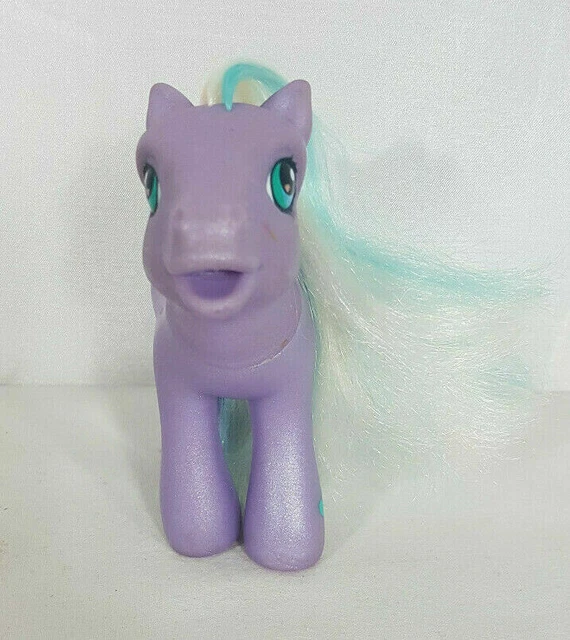 MY LITTLE PONY G3 2003 Razzaroo Birthday Celebration Minty Pose Purple ...