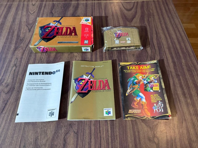 ZELDA: OCARINA OF Time (Nintendo 64, N64) - Édition Collector Gold ...