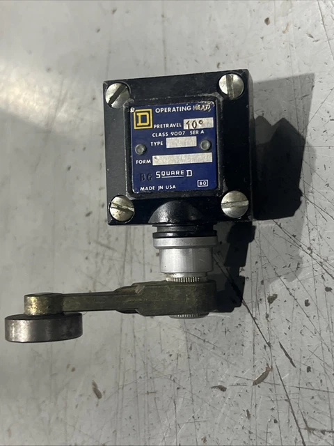🔥SQUARE D CLASS 9007 Limit Switch Operating Head W/ Arm, Used, Free ...