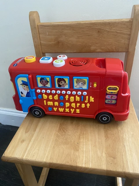 VTECH PLAYTIME BUS With Phonics Interactive Talking Bus Electronic ...
