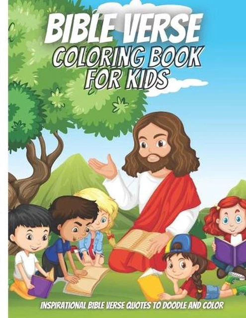 LIVRE DE COLORIAGE versets bibliques pour enfants : citations de ...