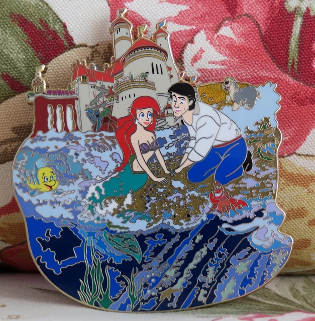 DISNEY FANTASY PIN THE LITTLE MERMAID iJUMBO LE 75 JUMBO ARIEL ERIC ...