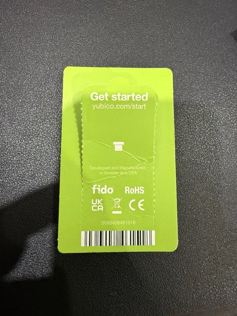 YUBICO YUBIKEY 5C Nano USB-C Two Factor Authentication USB Security Key ...