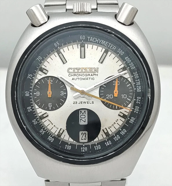 CITIZEN BULLHEAD CHRONOGRAPH Automatic Day/Date 23J Cal.8110A Mens ...