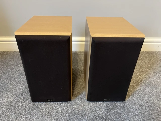 DENON BY MISSION SC-M50 Bookshelf HiFi Speakers Beech 20-50w 6 Ohms ...