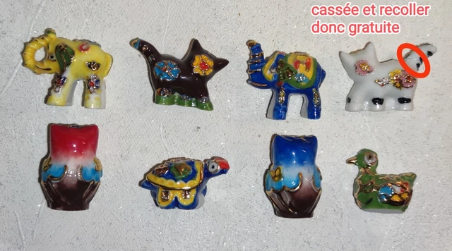 FÈVES 🌞 ANIMAUX En Émaux Longwy , Lot De 7 Fèves + 1 Fève Gratuite EUR ...