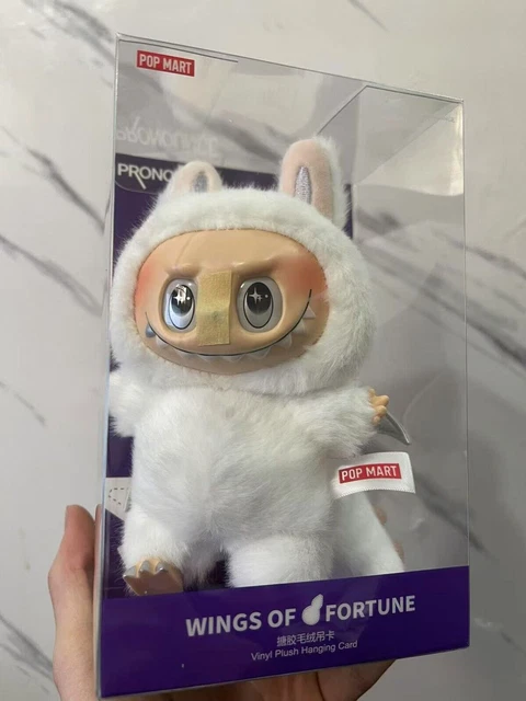 NEW POP MART The Monsters Zimomo White Angel Labubu Plush Doll 17cm Toy ...