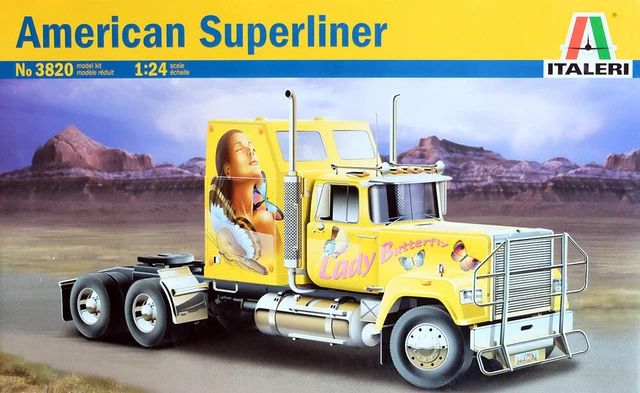 AMERICAN SUPERLINER TRACTOR U.S. Truck LKW 1:24 Model Kit Bausatz ...