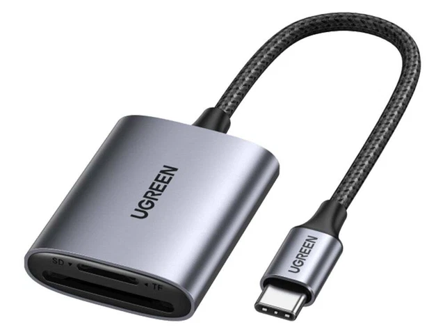 UGREEN CM401 USB-C 2-in-1 Card Reader for SD & Micro SD 5Gbps USB 3.0 £ ...