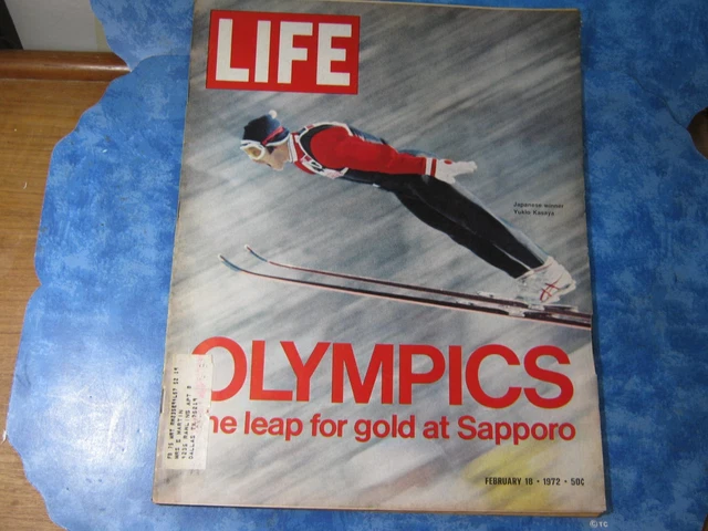 VINTAGE LIFE MAGAZINE February 18, 1972 OLYMPICS The Leap for Gold at ...