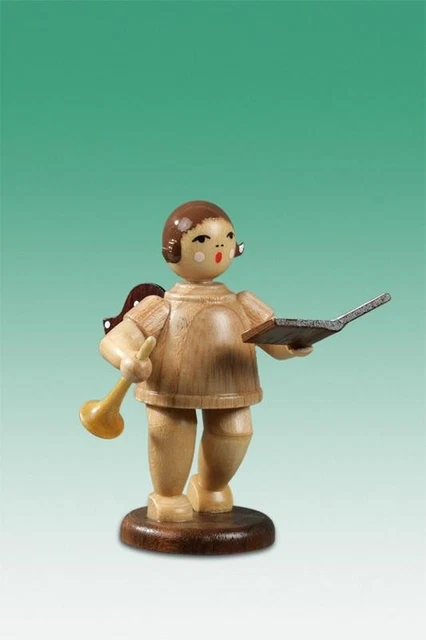 ANGE DE NOËL Avec Trompette Et Livre Sans Couronne Hauteur 6,5 Cm NEUF ...