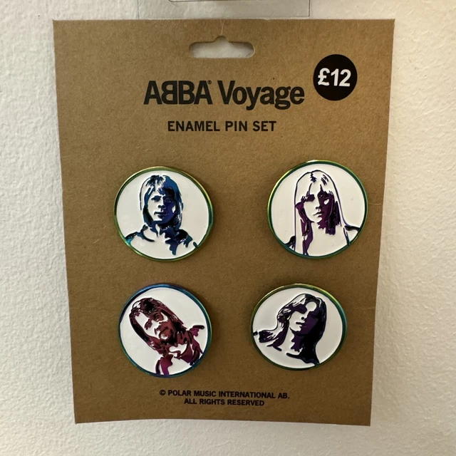 ABBA VOYAGE ENAMEL Pin Badge Set Memorabilia 2023 £6.49 - PicClick UK