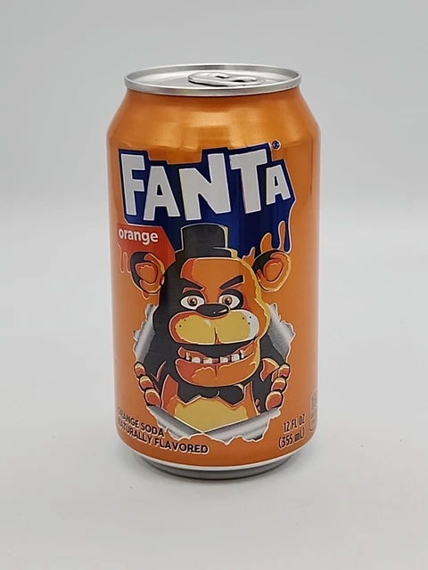 2025 FULL FNAF Five Nights At Freddy’s Fanta Can FREDDY FAZBEAR 12oz ...