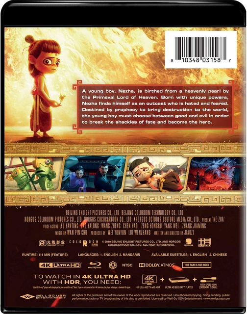 NE ZHA 4K UHD (4K UHD Blu-ray) Jordan Cole Jaden Waldman $54.12 ...