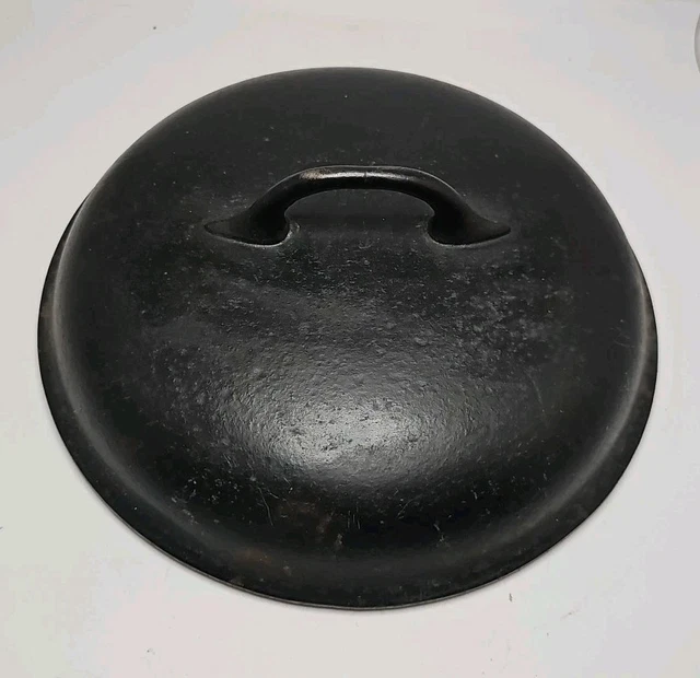 VTG CAST IRON Skillet Lid Pan Fryer Dutch Oven Pot ~ 10" os Lid Only ...