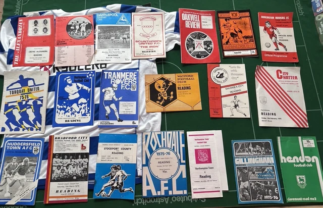 FOOTBALL PROGRAMMES - Reading FC - Away Games 75-76 Season £5.43 ...