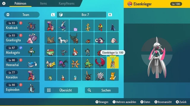 POKÉMON SHINY EISENKRIEGER #397 Pokemon Karmesin Purpur Scarlet ...