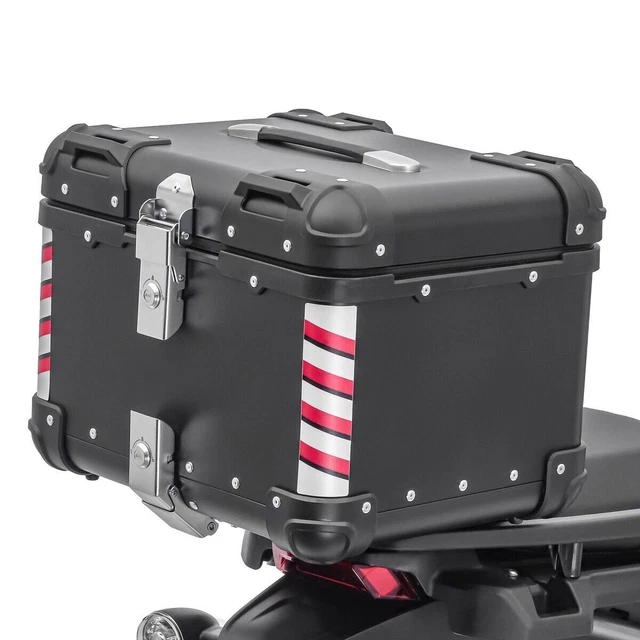 45 LITRE MOTORCYCLE Top Box Rear Tail Case Luggage Tool Storage ...