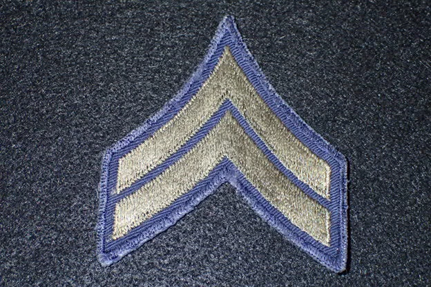 WWII US ARMY Occupation Era Corporals Rank Chevrons Korean War Blue ...