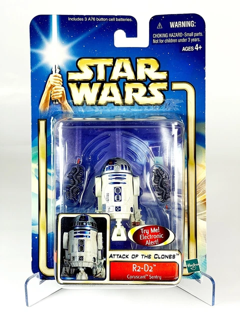 STAR WARS ATTACK of the Clones R2-D2 Electronic Light up Action Figure ...