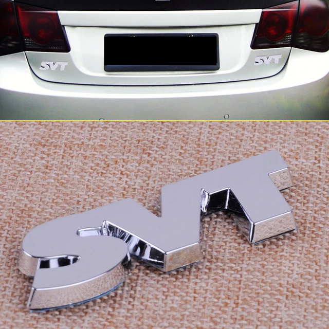 3D SVT LOGO Car Side Rear Fender Emblem Badge Sticker Decal Decor Self ...