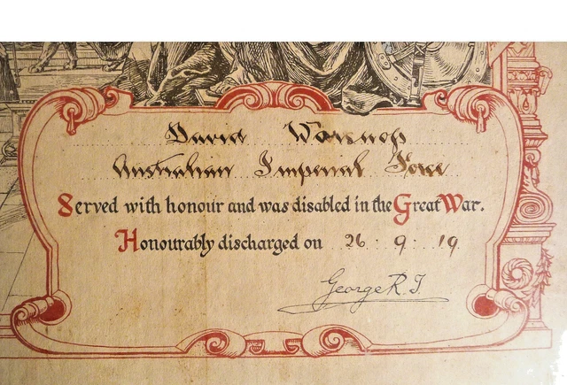 WW1 AUSTRALIAN MEMORIAL Scroll To: Corporal David Worsnop 2Nd F.a.b. A ...