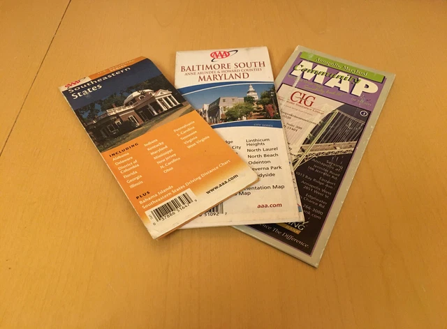 LOT OF 2 AAA Paper Road Maps SE States Baltimore MD Travel Directions Bonus 12 00 PicClick lot-of-2-aaa-paper-road-maps-se-states-baltimore-md-travel-directions-bonus-12-00-picclick