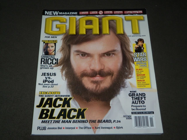 2004 OCT/NOV GIANT For Men Magazine - Premier Issue - Jack Black - O ...