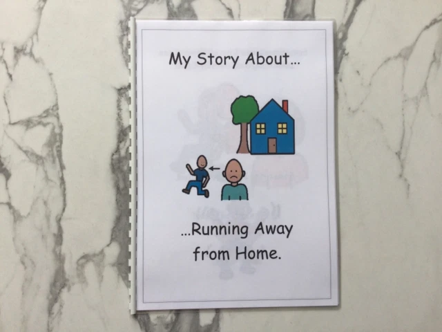 PECS/BOARDMAKER RUNNING AWAY Social Story for Autism TSA/TDAH/SEN ...