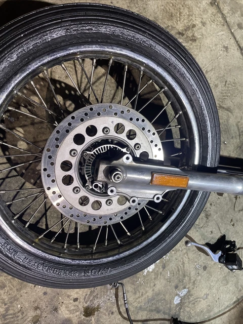 ROYAL ENFIELD BULLET Complete Disc Front End Forks Wheel Disc Brake ...