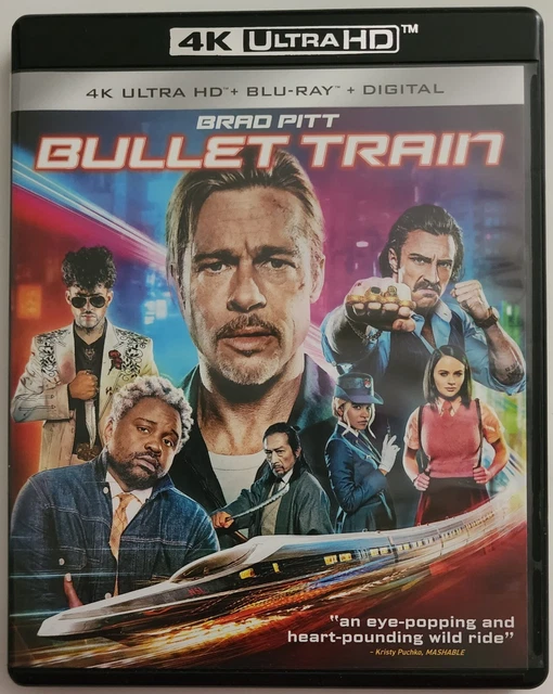 BULLET TRAIN (4K Ultra HD, 2022) Blu-Ray/Digital Code/Slipcover/New ...