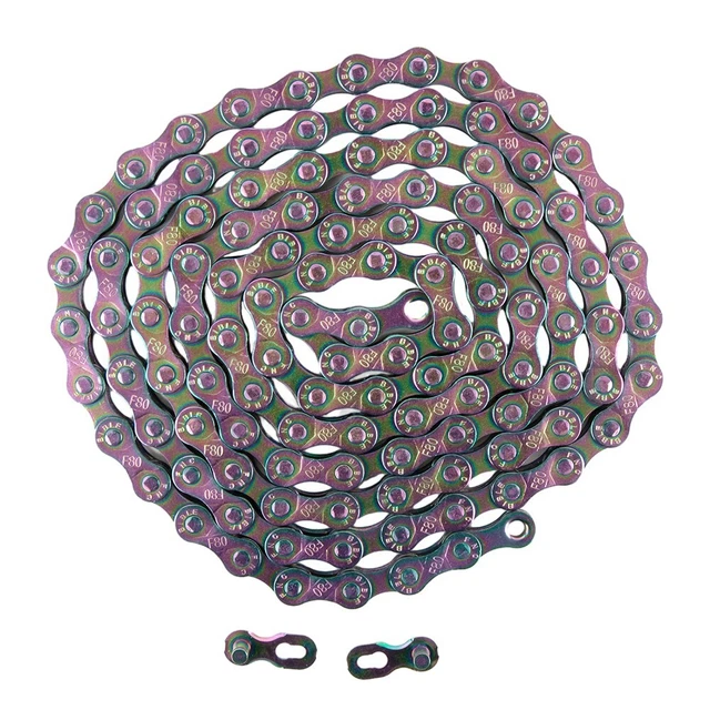LIGHTWEIGHT 8910SPEED BICYCLE Chain for MTB and Road Bikes Rainbow ...