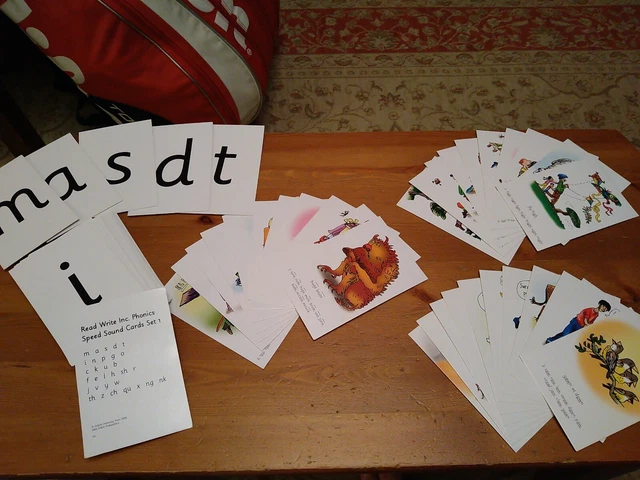 READ WRITE INC Set 1 and set 2 Speed Sound Cards PHONICS Complete EUR ...