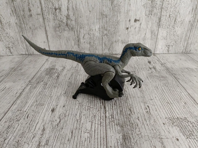 JURASSIC WORLD RIP-RUN Blue Velociraptor , missing rip cord £0.99 ...
