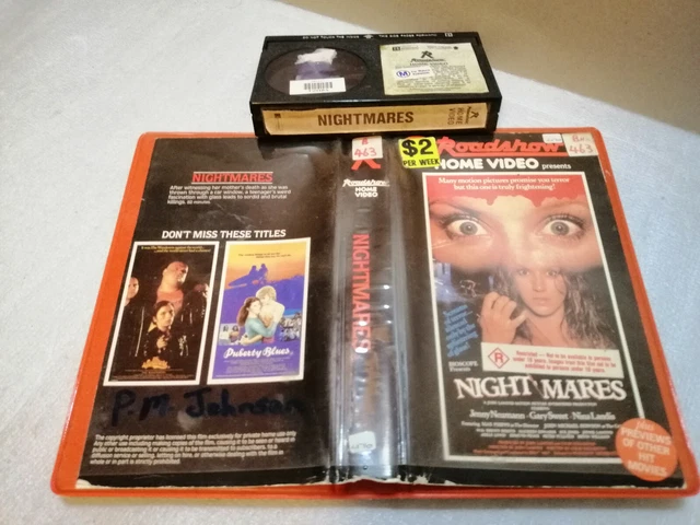 NIGHTMARES 1980 - RARE Roadshow 1st BETAMAX Issue - OZPLOITATION HORROR SLASHER $89.05 - PicClick AU