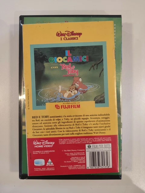 RED E TOBY Nemiciamici - Vhs Walt Disney Con Libretto Nuova Sigillata ...