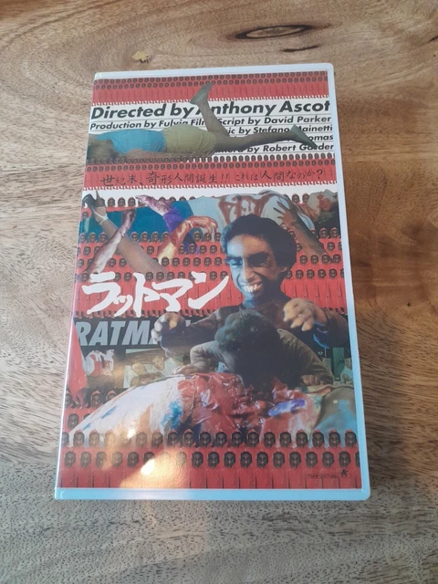 RATMAN VHS JAPANESE Import Tapeworm Horror Splatter Gore Rare Tape £50. ...