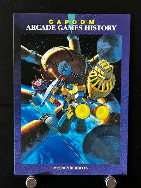 HISTOIRE DES JEUX D'ARCADE CYBERBOTS CAPCOM World Card 159 1st BANDAI ...