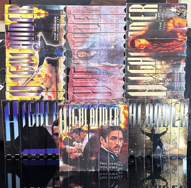 HIGHLANDER VHS COMPLETE TV Series Seasons 1-6 Collector's Box Sets (62 ...