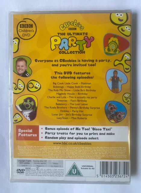 CBEEBIES - THE Ultimate Party Collection Dvd New/Sealed Free Postage £ ...