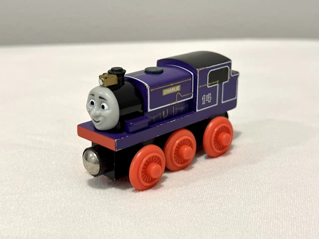 THOMAS & FRIENDS CHARLIE Wooden Railway Tank Engine Purple 2003 ...