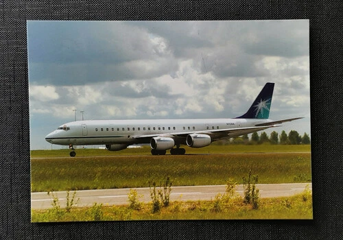 POSTKARTE ANSICHTSKARTE SAUDI Aramco Avation McDonnell Douglas DC-8-72 ...