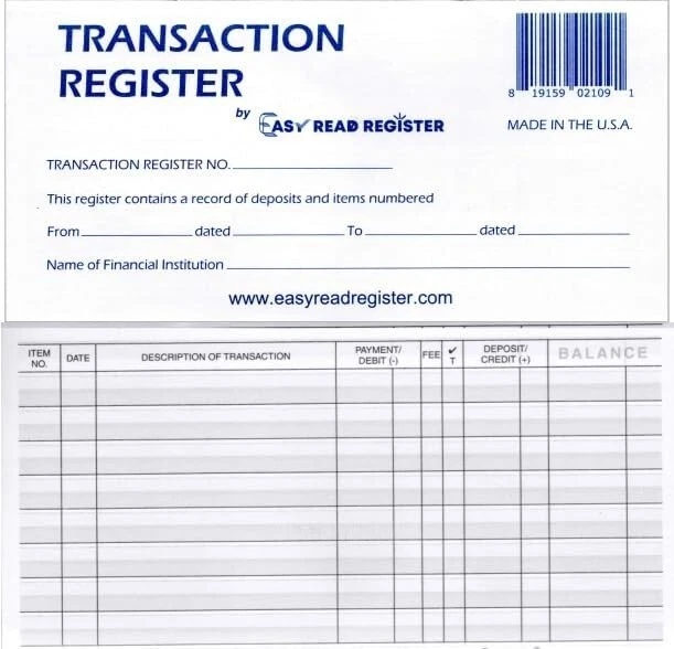 12 CHECKBOOK TRANSACTION Registers 2025-2026-2027 Calendars Check Book Bank ... $24.20 - PicClick CA