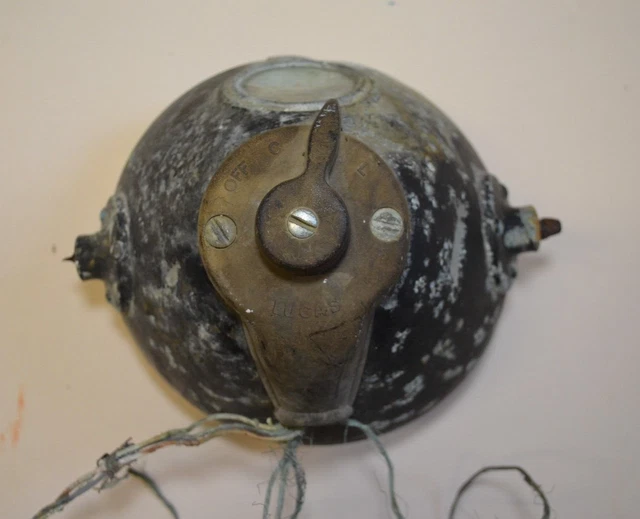 ORIGINAL LUCAS H52 Headlight with Ammeter Switch and 'King of the Road ...