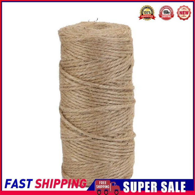 100M/ROLL NATURAL HEMP Rope Jute Twine Burlap String Wrapping Cords ...