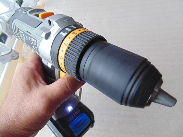 TITAN 18V CORDLESS combi hammer drill TTI884COM.BODY only £19.99 ...